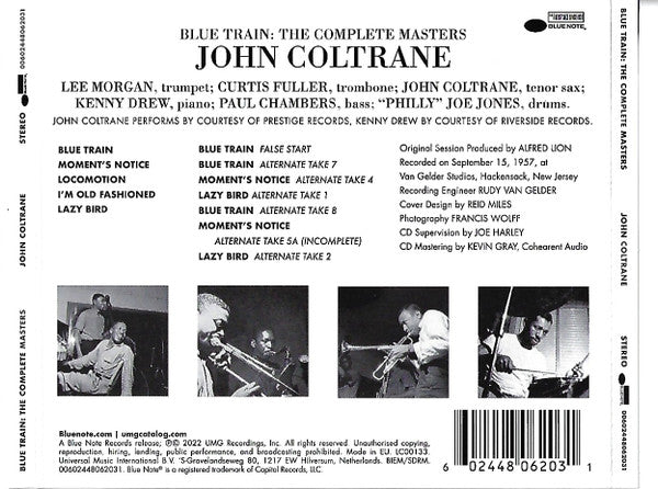 CD John Coltrane Blue Train - The Complete Masters