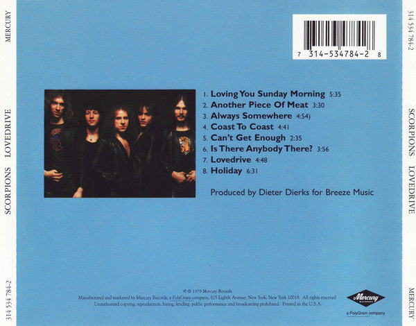 CD Scorpions – Lovedrive